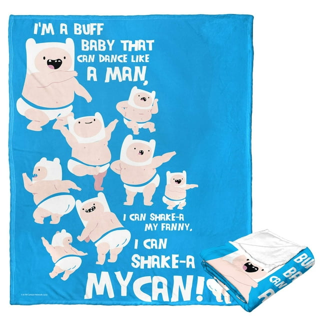 Adventure Time Buff Baby Dance Kids Silk Touch Throw Blanket, 50 x 60 ...