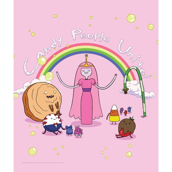 Adventure Time Candy People Unite Kids Silk Touch Throw Blanket ...