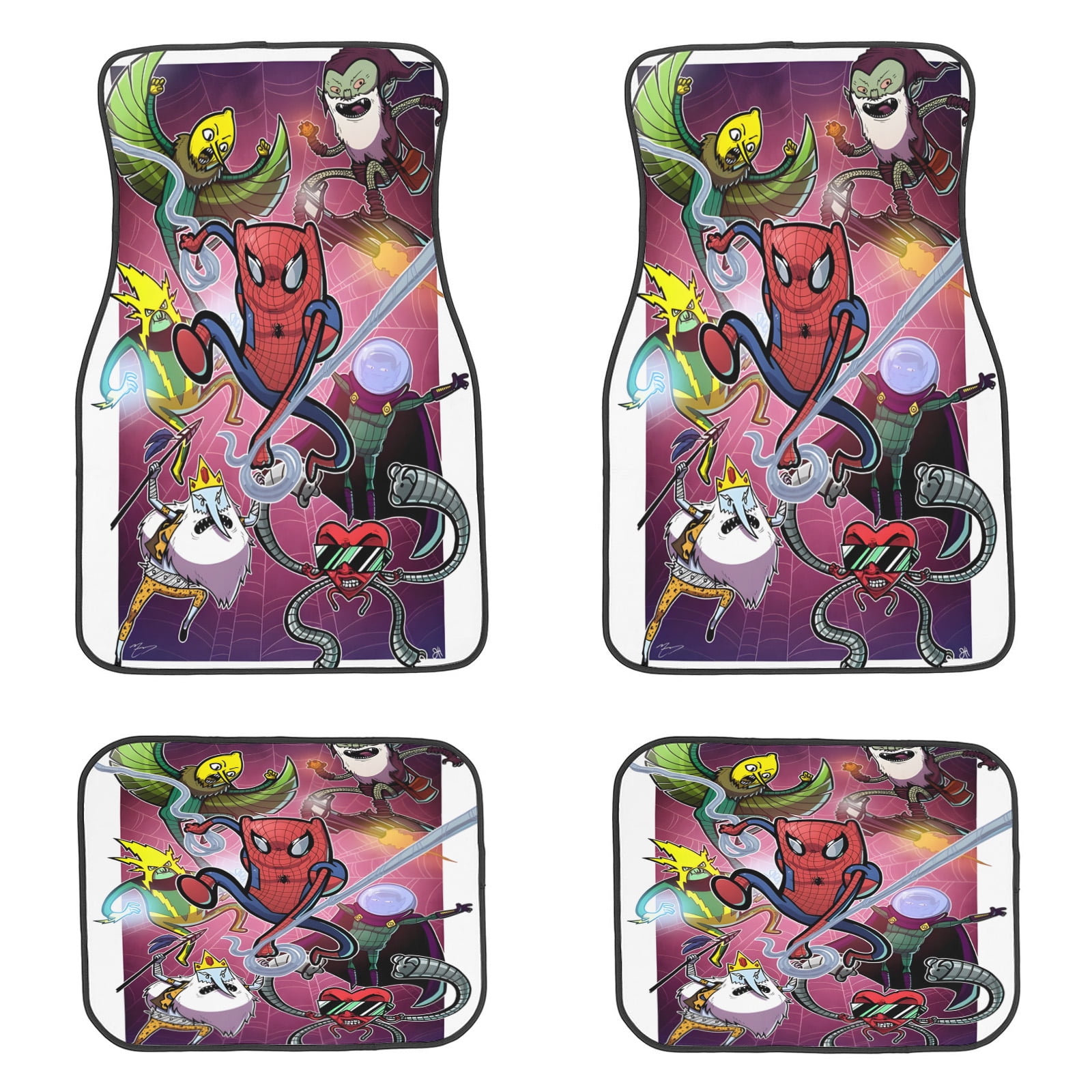Adventure Time Cartoon Design Universal Carpet Car Floor Mats for Auto ...