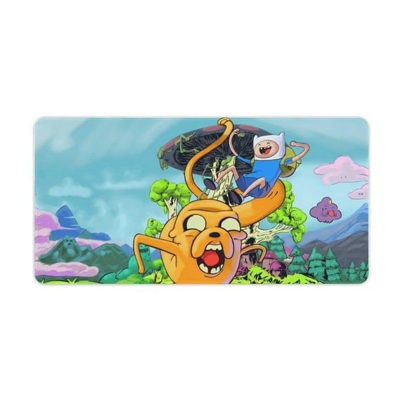 Adventure Time Cartoon Mouse Pad No-sliped Large Mousepad Extended ...