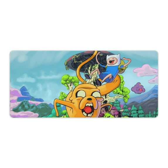 Adventure Time Cartoon Mouse Pad No-sliped Large Mousepad Extended ...