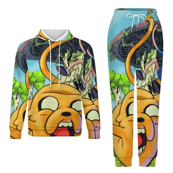 Adventure Time Cartoon Unisex Hoodies And Sweatpants Set Sweatshirts ...