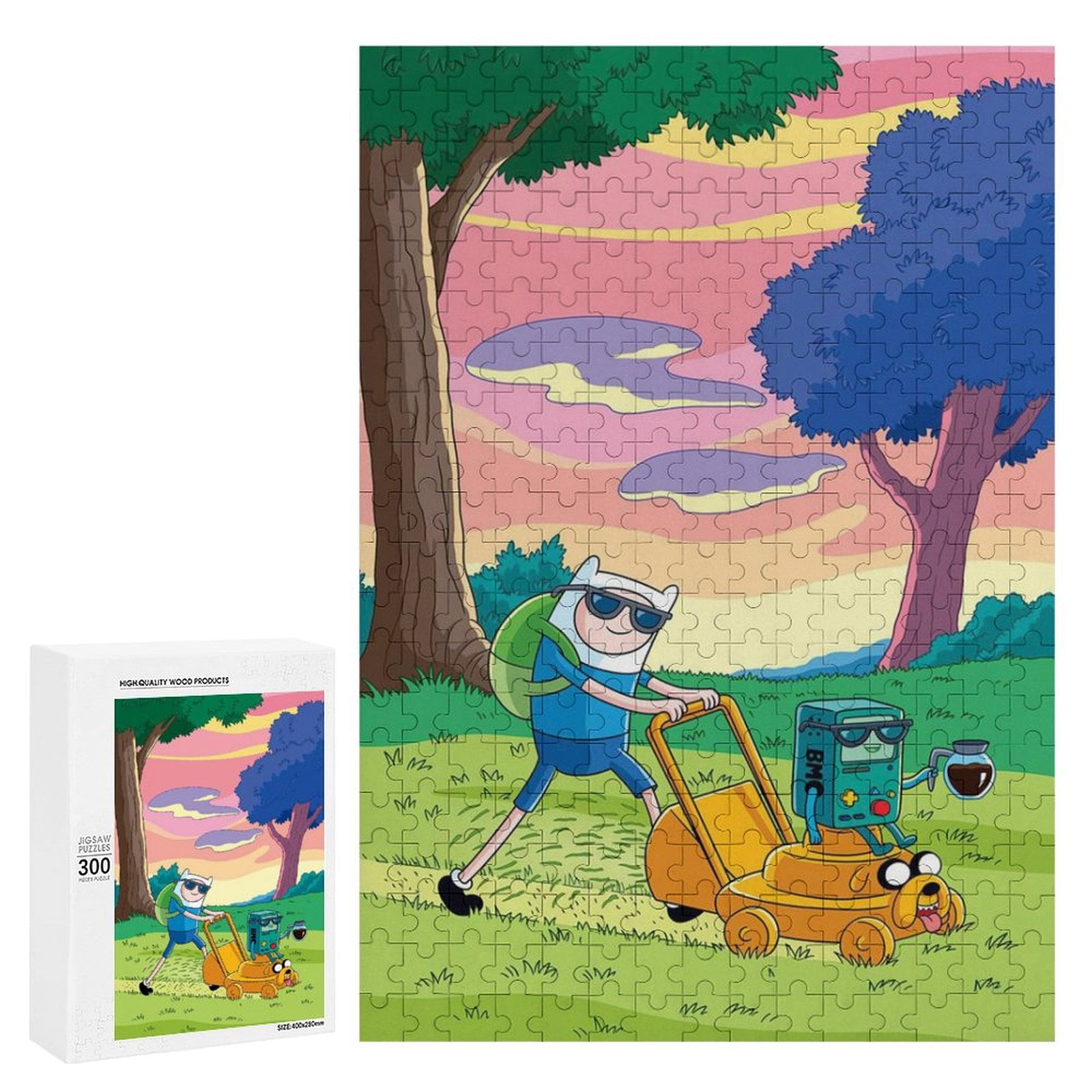Adventure Time Cartoon Wooden Jigsaw Puzzles Accessories Intellectual ...