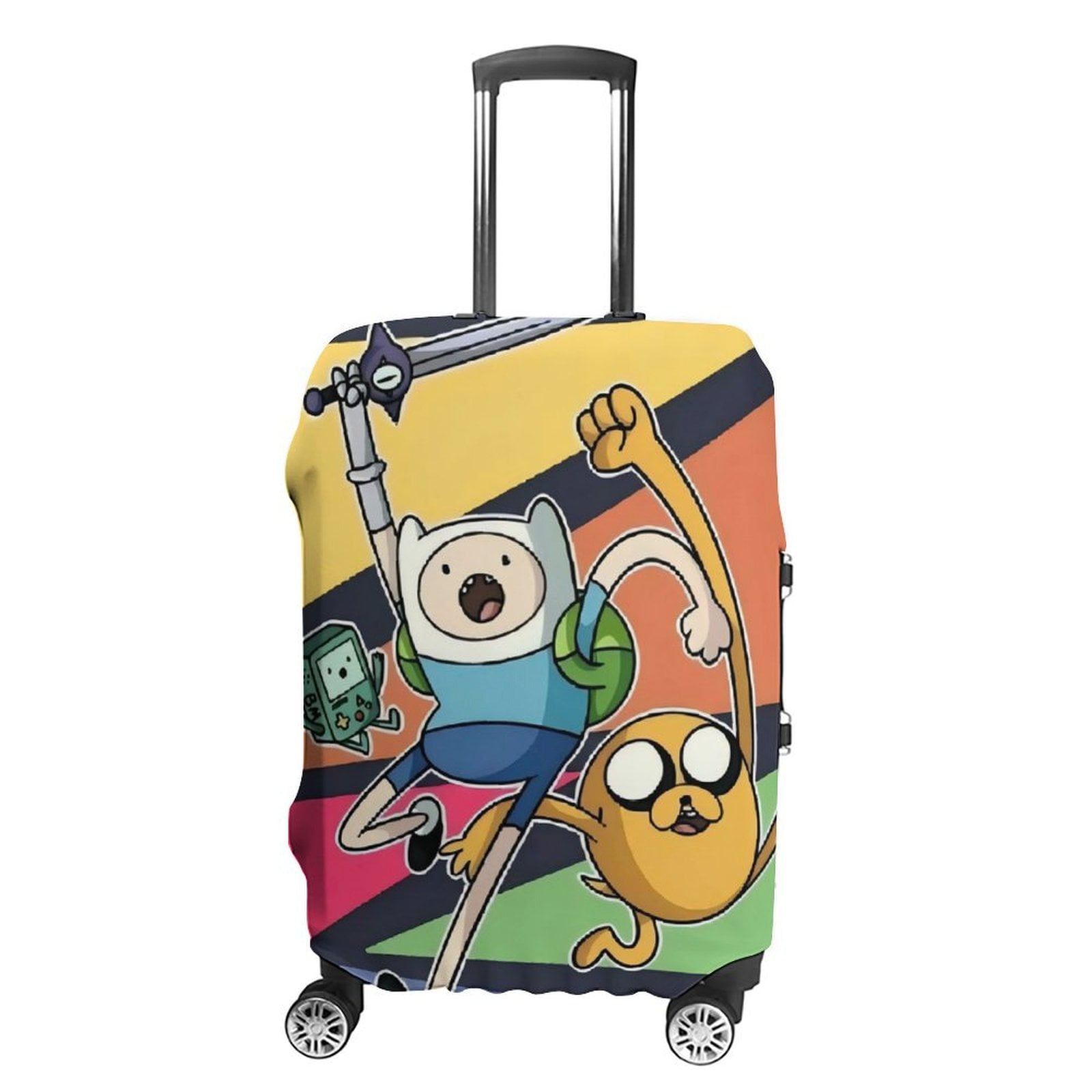 Adventure Time Cartoon suitcase protective cover travel suitcase ...