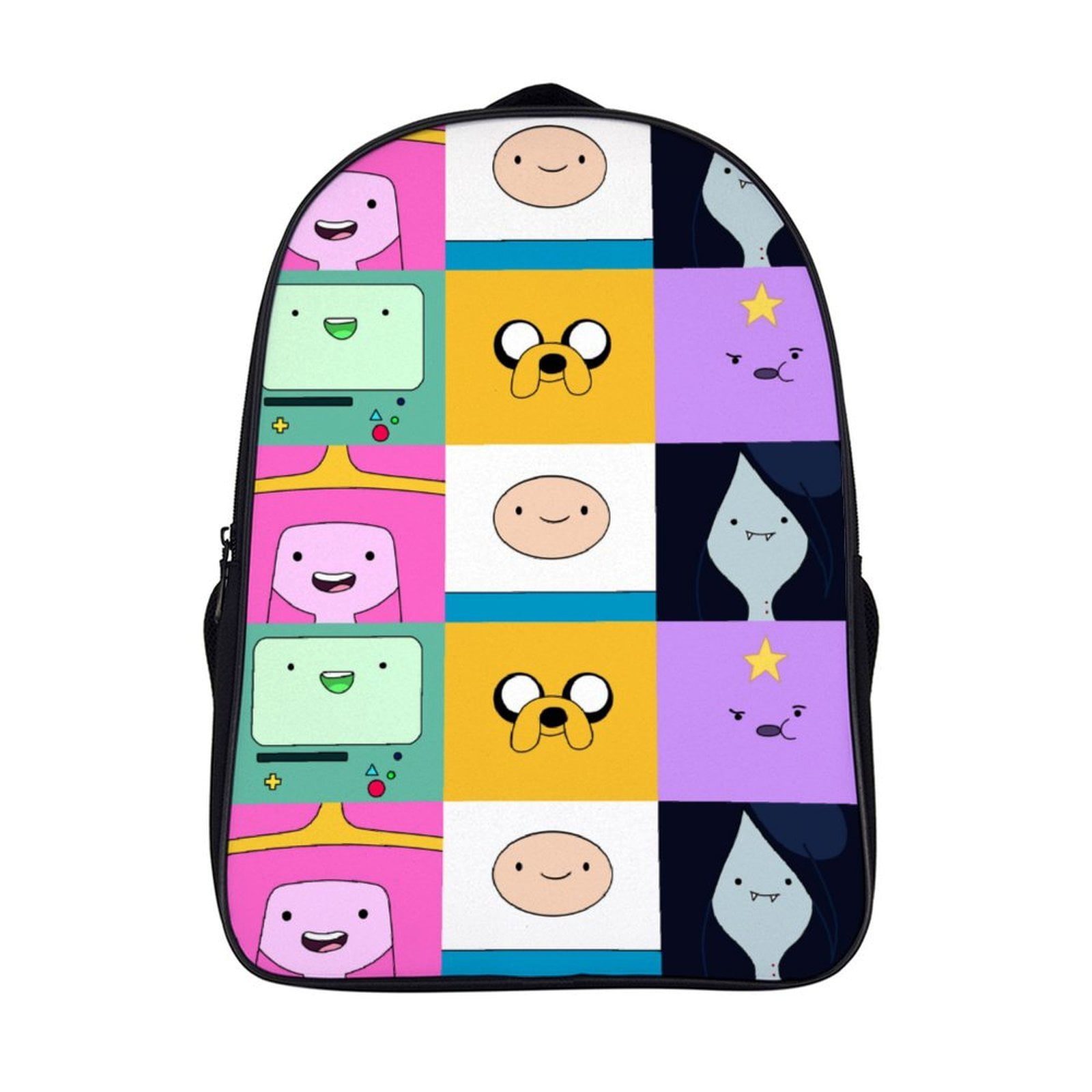 Adventure Time Characters Backpack Student School Bag Satchel Bookbag 2 ...