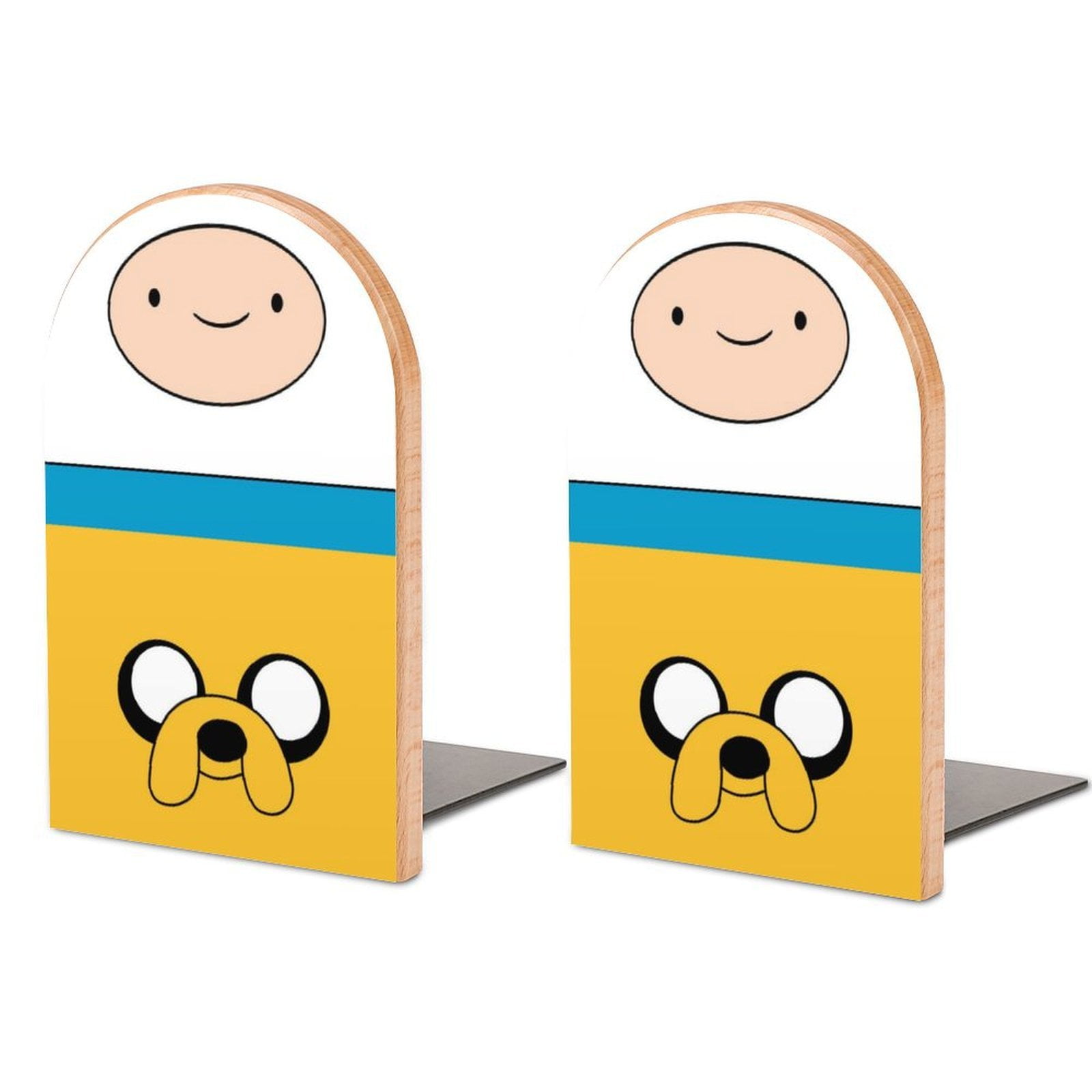 Adventure Time Characters Bookends Wood Book Divider Decor Shelves Non ...