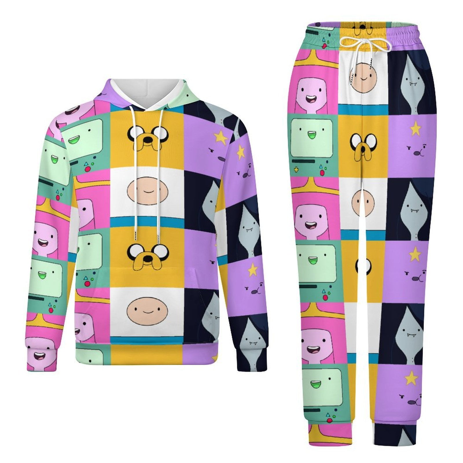 Adventure Time Characters Unisex Hoodies And Sweatpants Set Sweatshirts ...