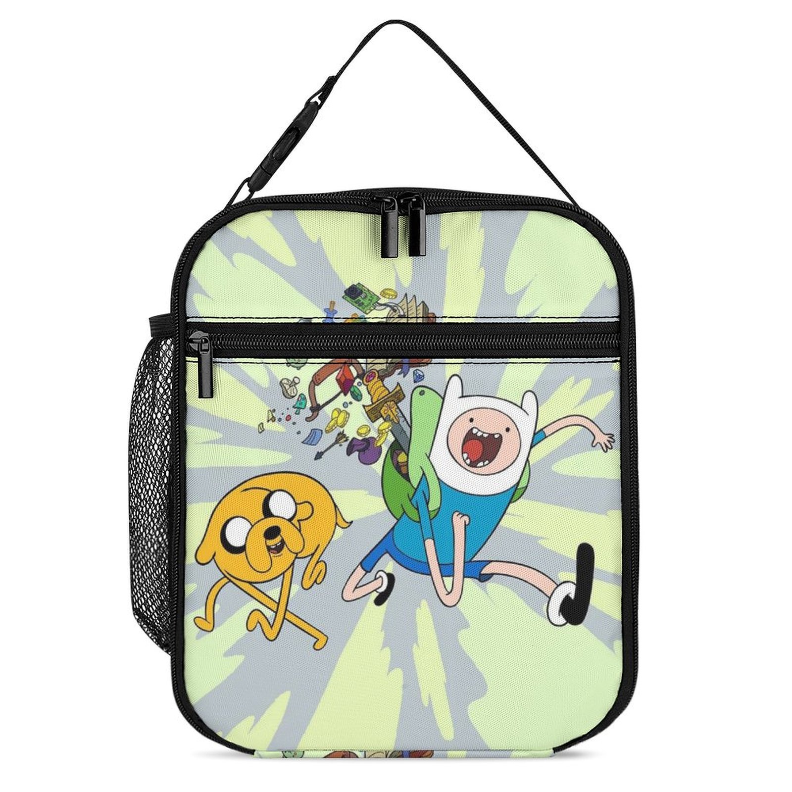 Adventure Time Cute Lunch Bag Insulated Portable Lunch Box Cooler Bag ...