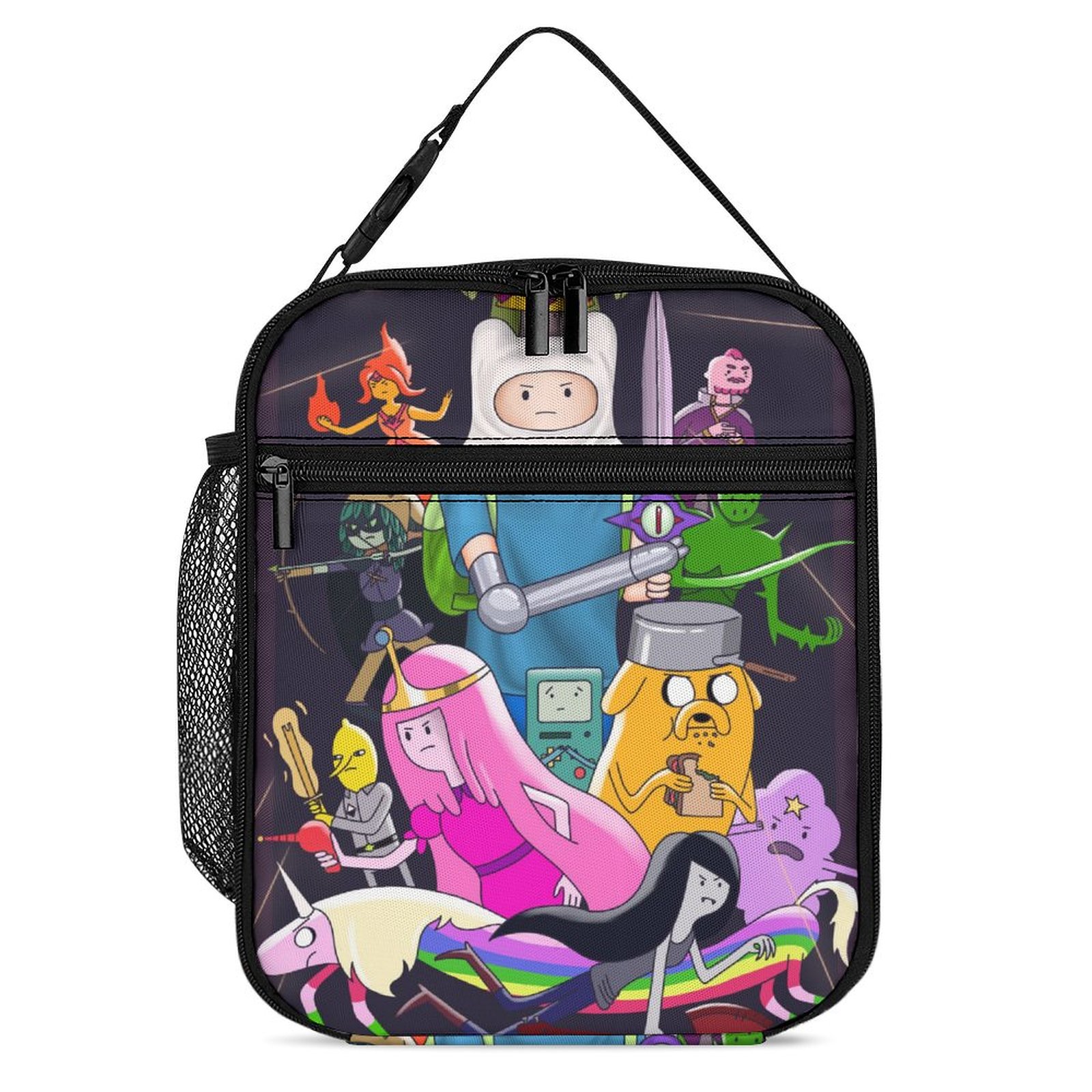 Adventure Time Cute Lunch Bag Insulated Portable Lunch Box Cooler Bag ...