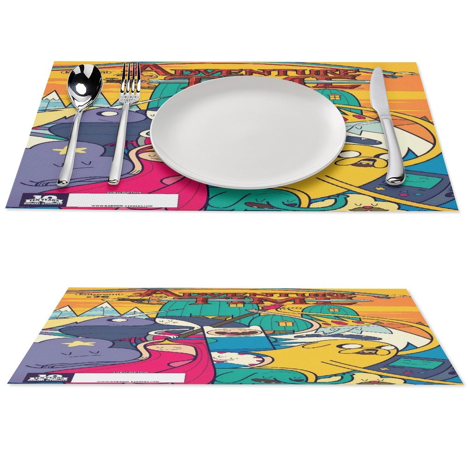 Adventure Time Cute cartoon table mat non-slip heat-resistant washable ...