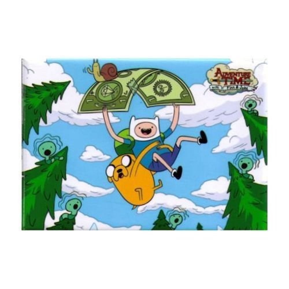 Adventure Time, DOLLAR BILL PARACHUTE, 2.5" x 3.5" - Heavy Duty Magnet ...