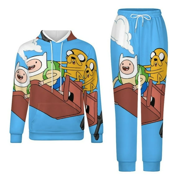 Adventure Time Dog Finn Unisex Hoodies And Sweatpants Set Sweatshirts ...