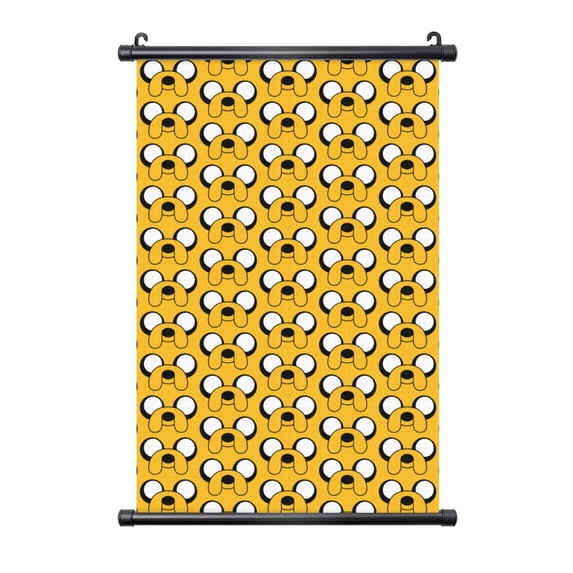 Adventure Time Dog Jake Black Plastic Shaft Hanging Poster Canvas Wall ...