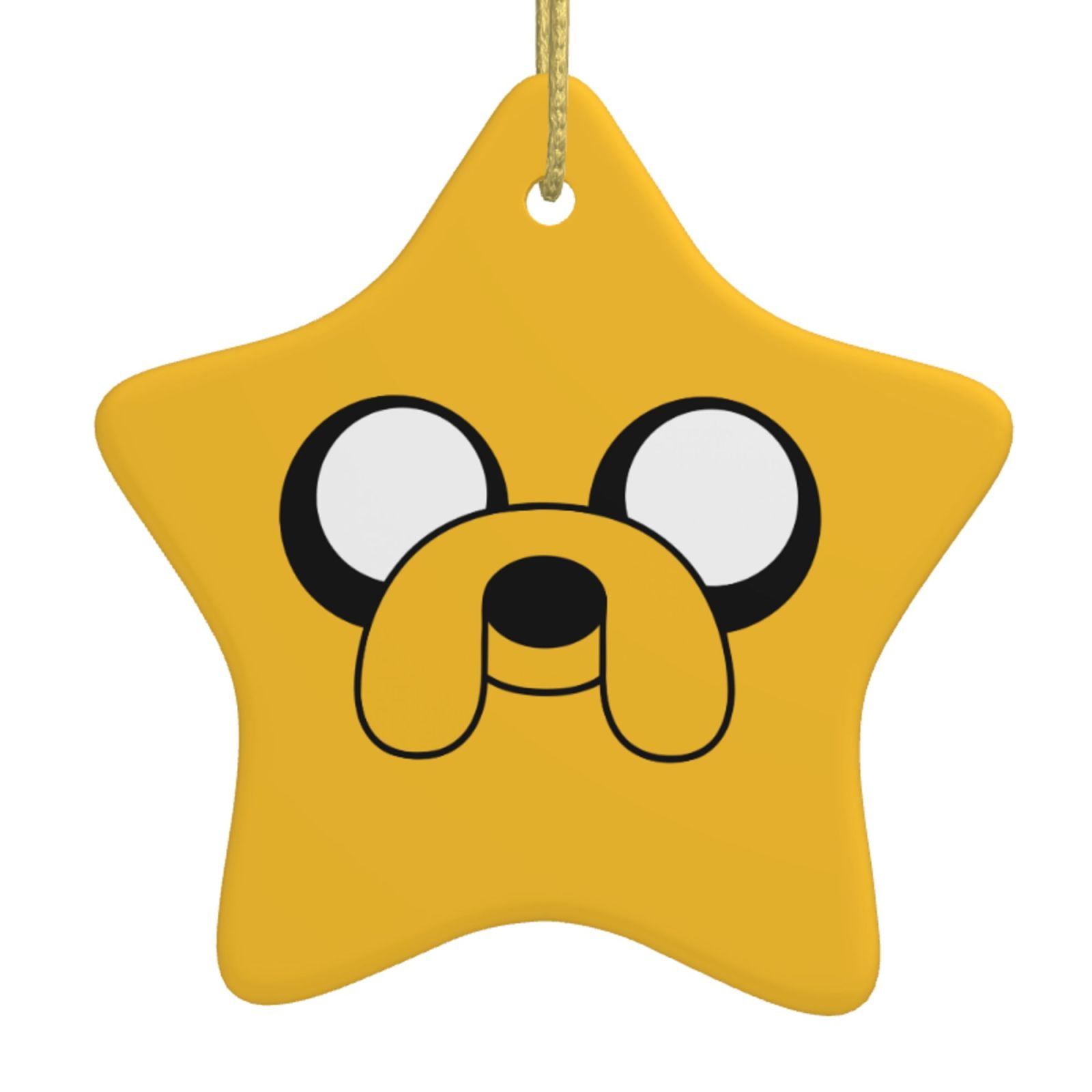 Adventure Time Dog Jake Christmas Ornaments Ceramic Star Christmas Tree ...