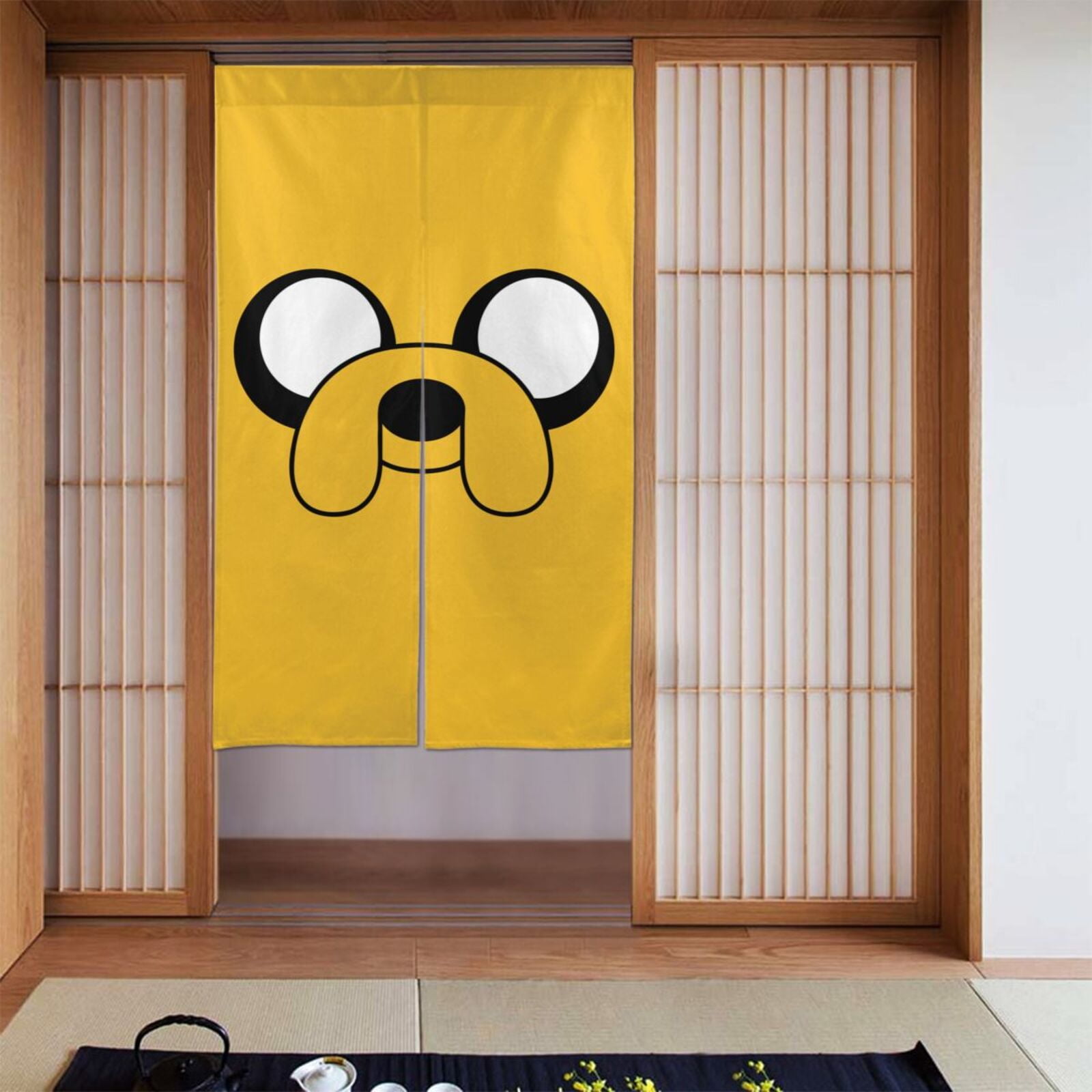 Adventure Time Dog Jake Door Curtain Drape Split Doorway Curtain Room ...