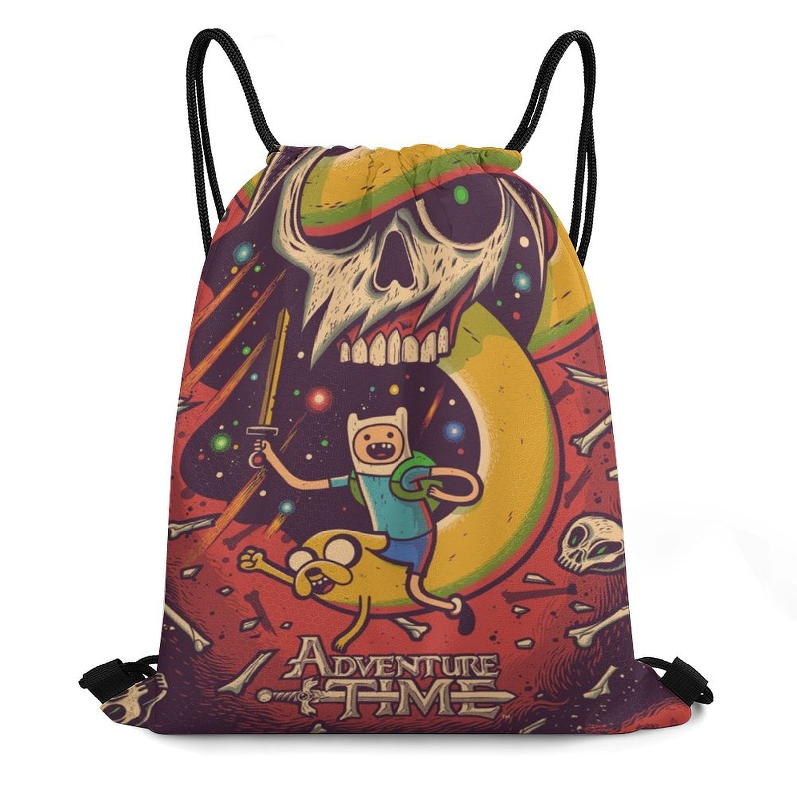 Adventure Time Drawstring Backpacks Gym Athlete Bag Draw String Bags ...