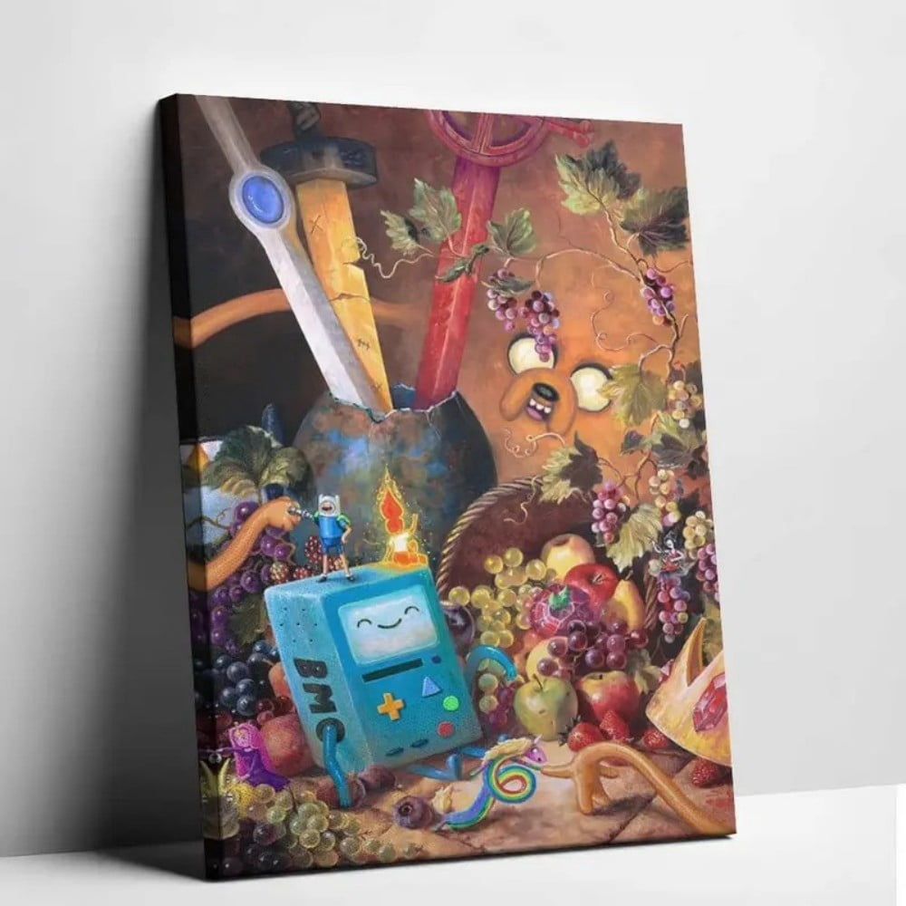 “Adventure Time” Fantasy Canvas Wall Art Ready to Hang for Game Room ...