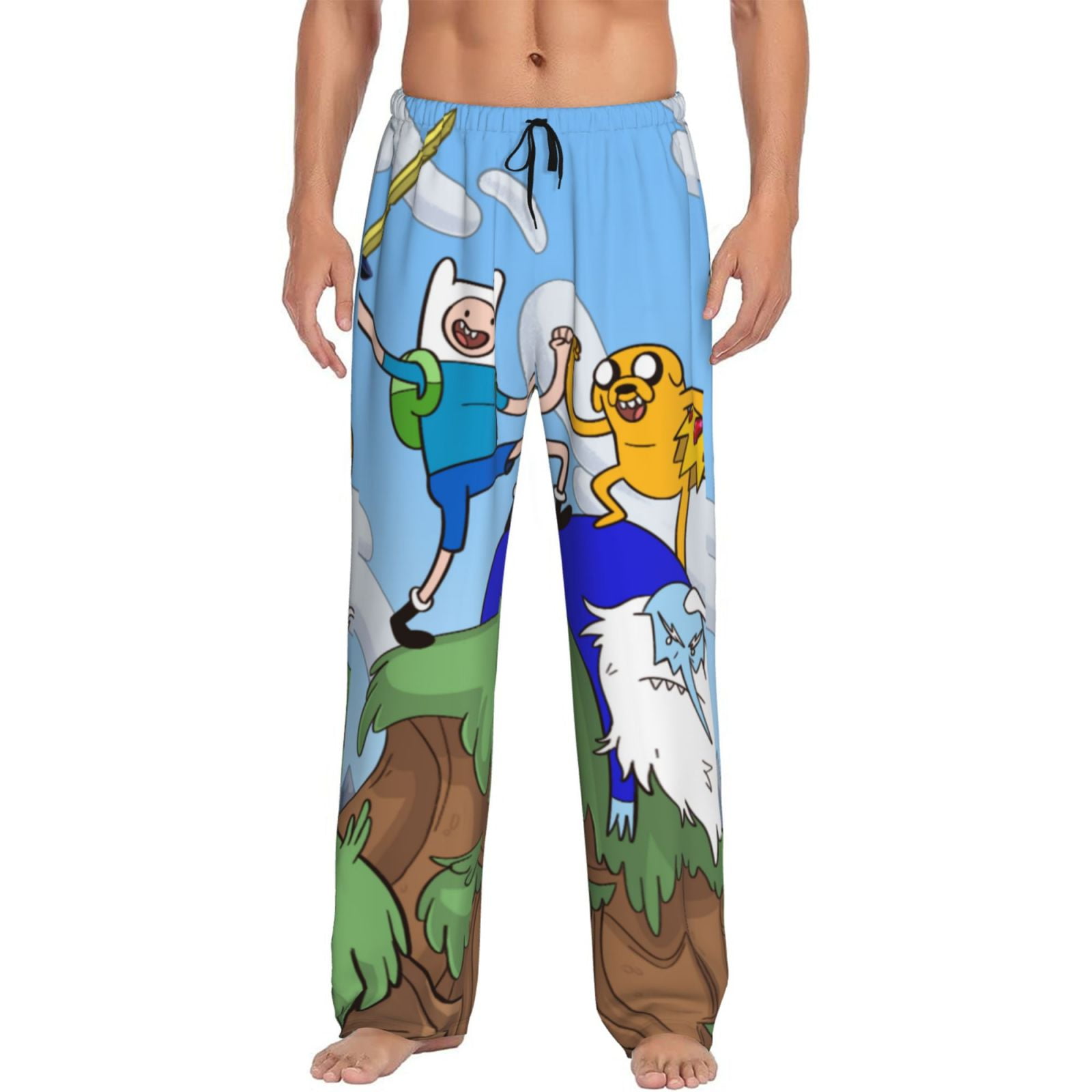 Adventure Time Finn Dog Men's Pajama Pants With Pockets Fashion Cozy ...