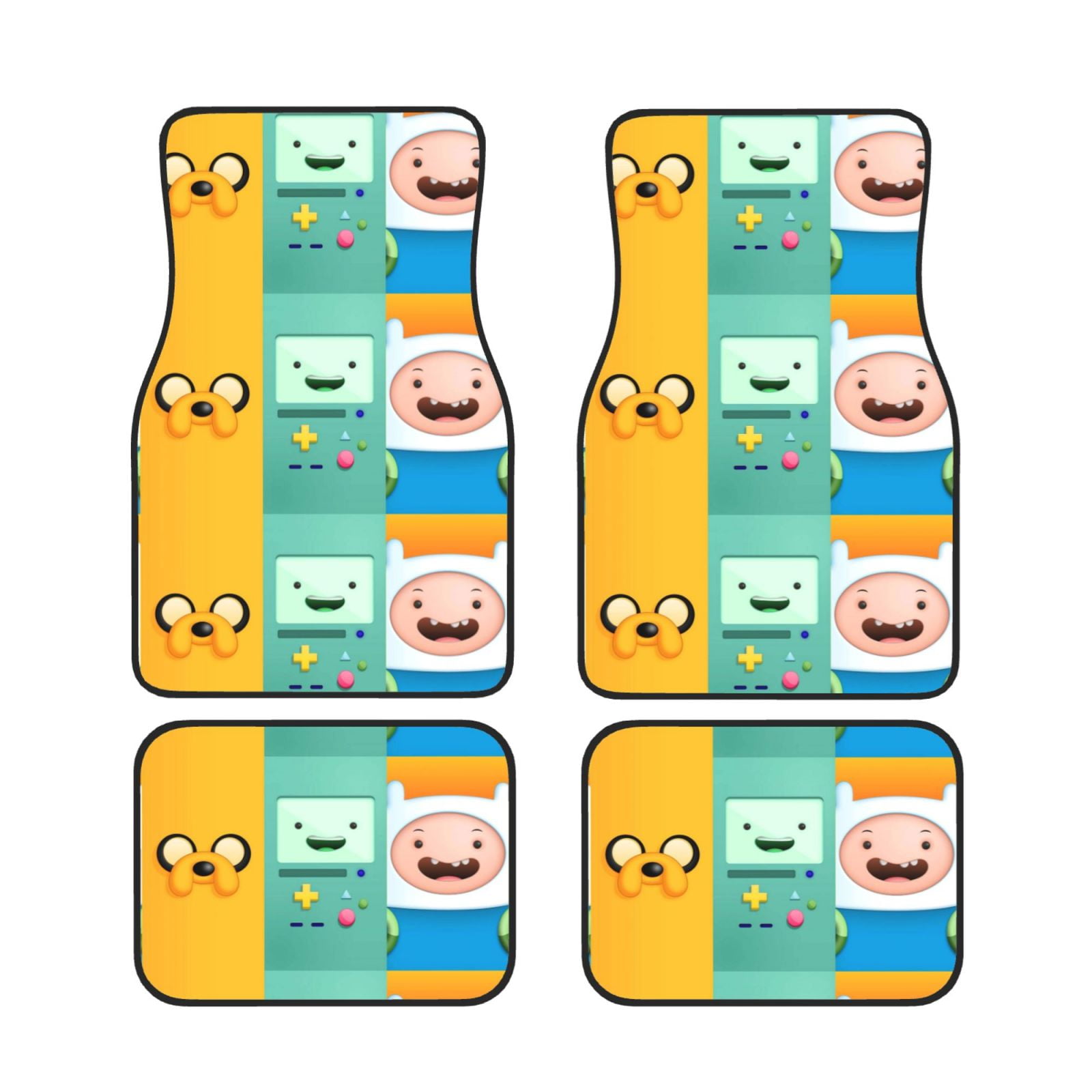 Adventure Time Finn Jake BMO Car Foot Mats 4-Piece Set Accessories ...