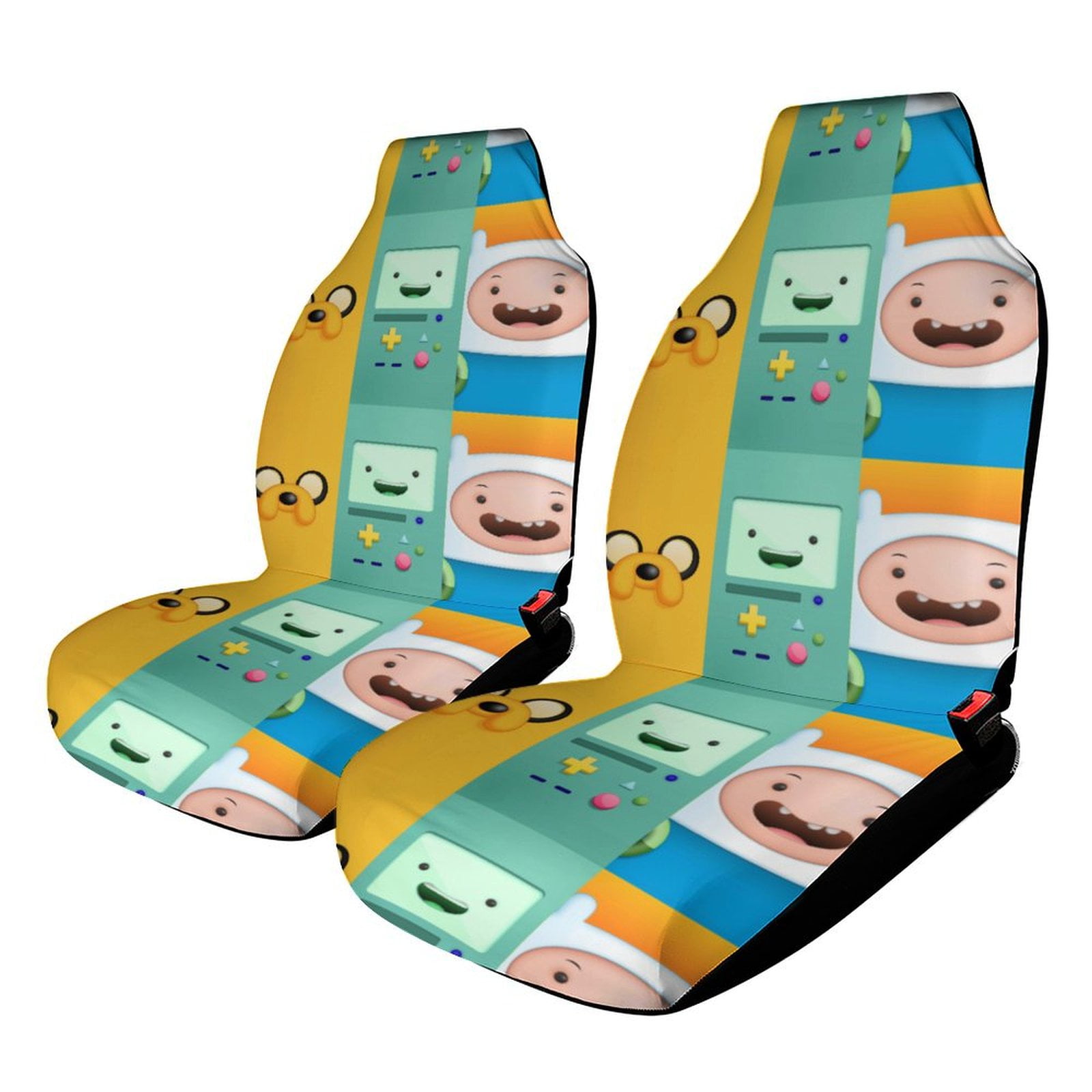 Adventure Time Finn Jake BMO Car Seat Covers Accessories Vehicle Front ...