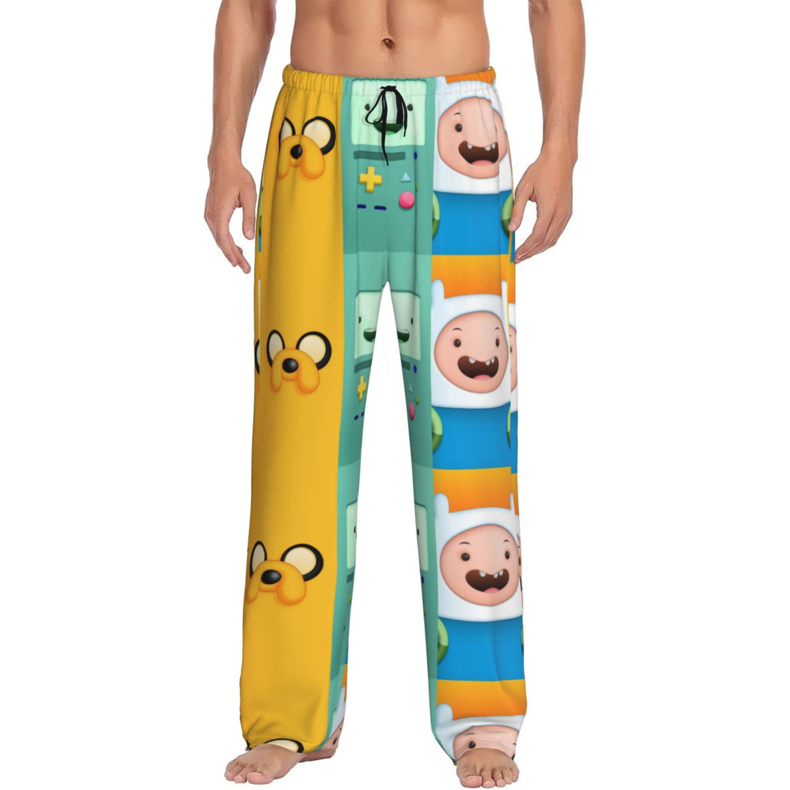 Adventure Time Finn Jake BMO Men's Pajama Pants With Pockets Fashion ...