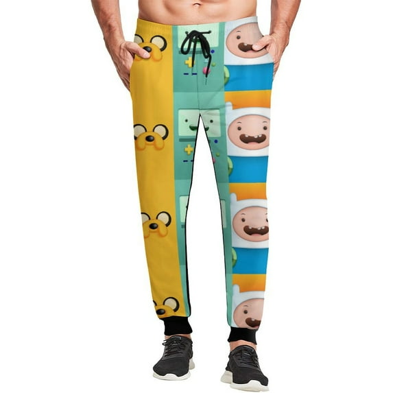 Adventure Time Finn Jake BMO Mens Sweatpants Joggers Pants 3D Printing ...