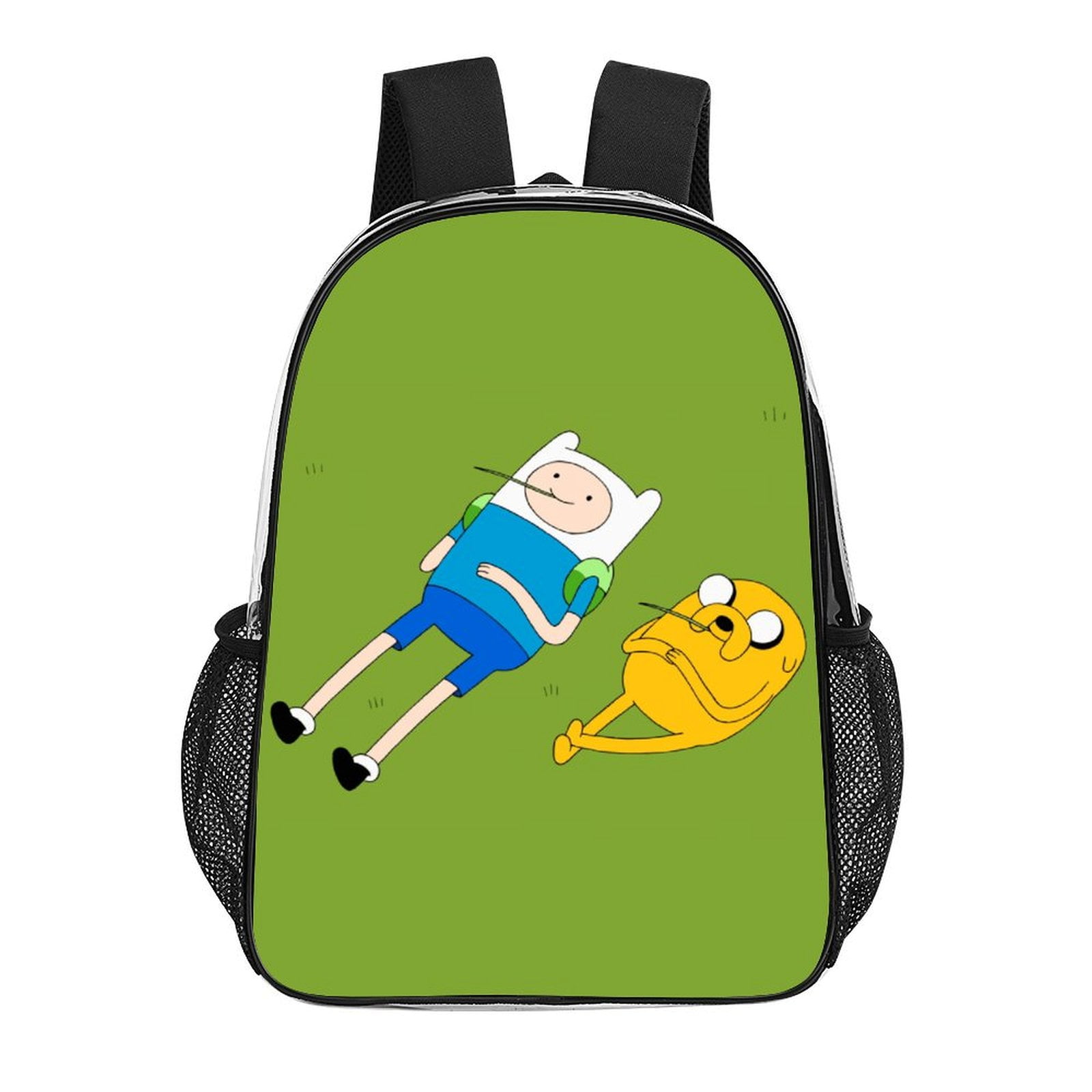 Adventure Time Finn Jake Dog Clear Backpack 17 Inch Transparent Bag ...