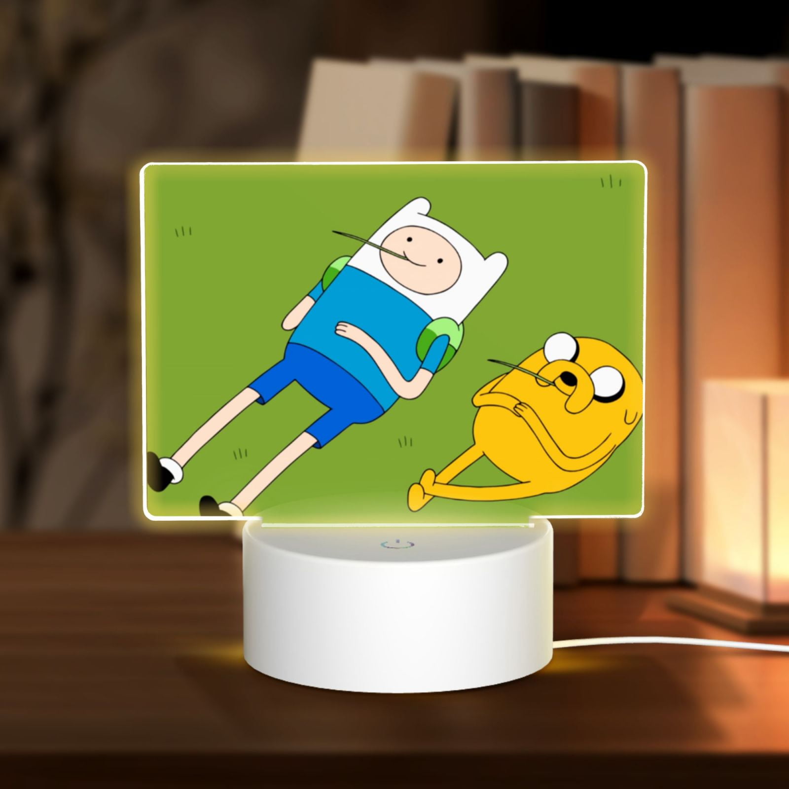 Adventure Time Finn Jake Dog Rectangular Acrylic Night Light Adjustable ...
