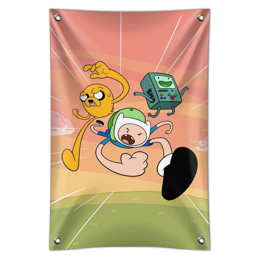 Adventure Time Finn and Jake Attack Friends Home Business Office Sign ...