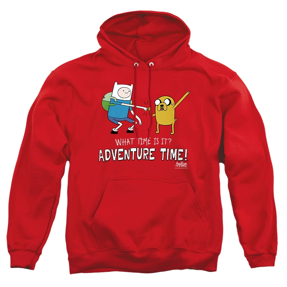 Adventure Time Fist Bump Unisex Adult Pull-Over Heather Hoodie, X-Large ...