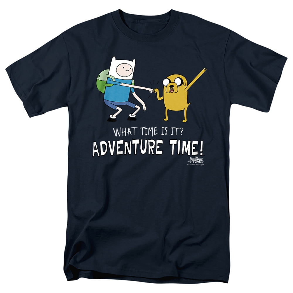 Adventure Time Fist Bump Unisex Adult T Shirt, Navy, 2X-Large - Walmart.com