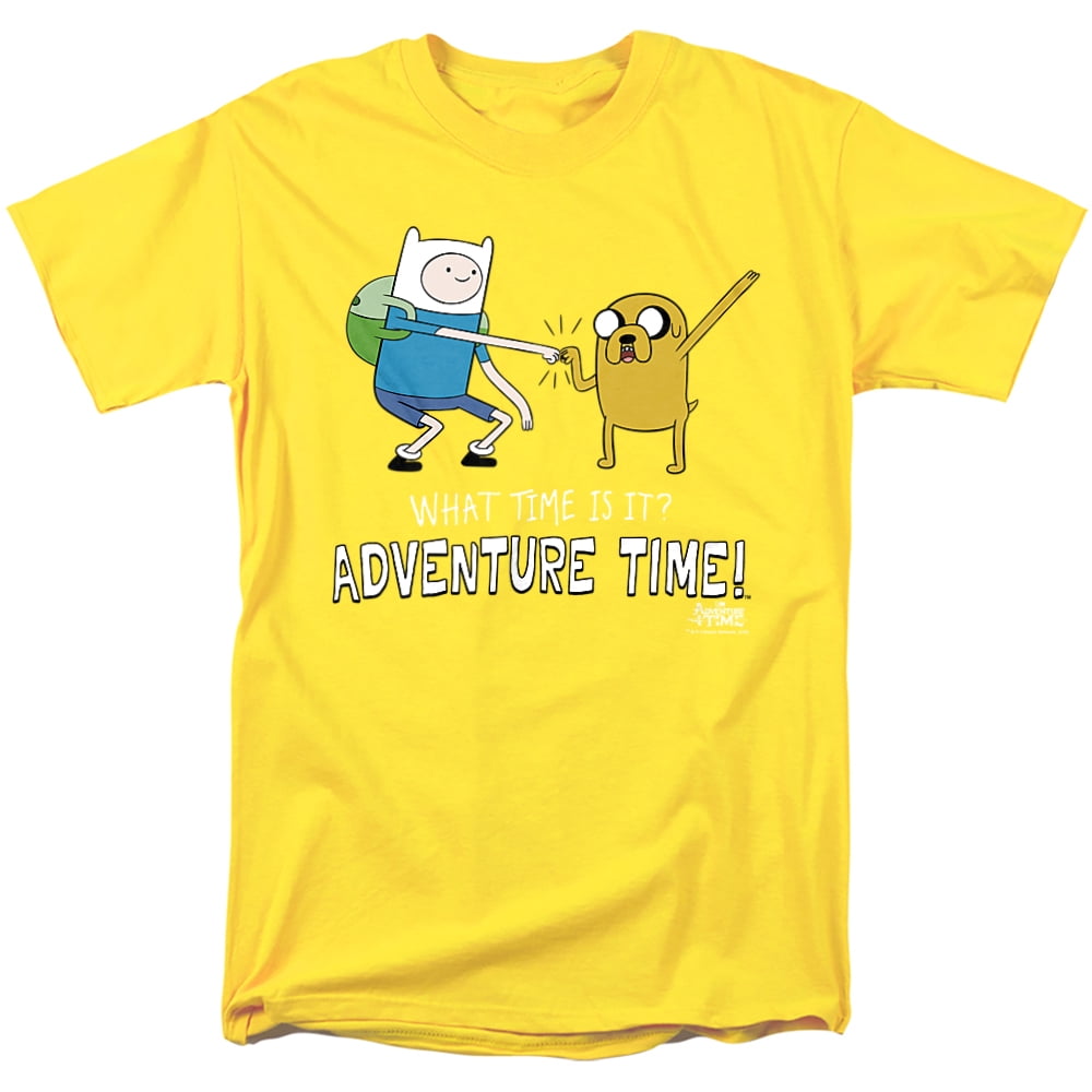 Adventure Time Fist Bump Unisex Adult T Shirt, Yellow, Large - Walmart.com