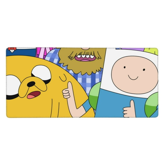 Adventure Time Gaming Keyboard Pad 16x35.5 Inch Desk Mat Thickened ...