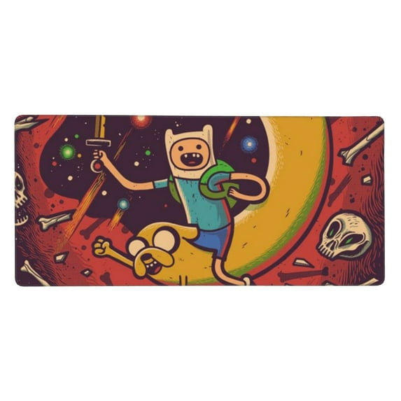 Adventure Time Gaming Keyboard Pad 16x35.5 Inch Desk Mat Thickened ...