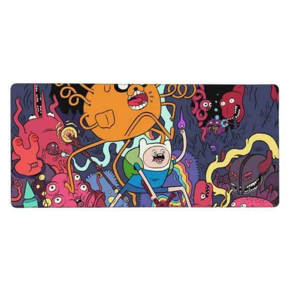 Adventure Time Gaming Keyboard Pad 16x35.5 Inch Desk Mat Thickened ...