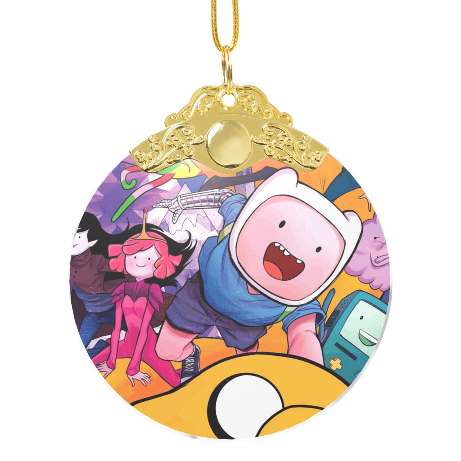 Adventure Time Glass Round Pendant Christmas Decoration Ornament For ...
