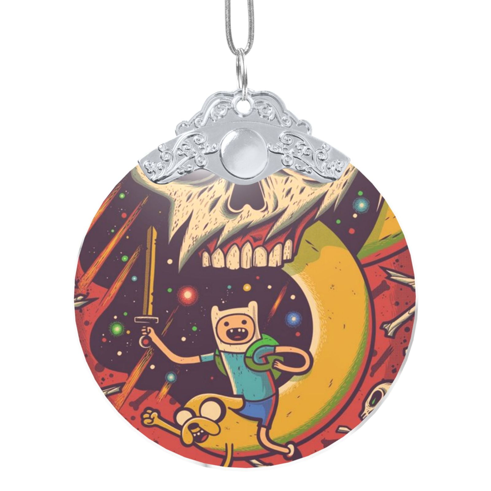 Adventure Time Glass Round Pendant Christmas Decoration Ornament For ...