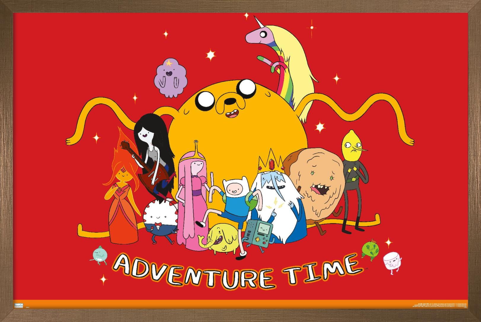 Adventure Time - Group Wall Poster, 14.725" x 22.375", Framed - Walmart.com