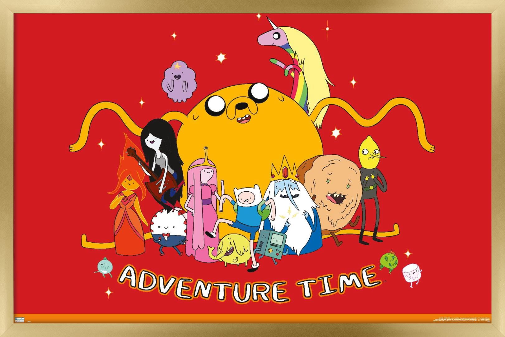 Adventure Time - Group Wall Poster, 14.725" x 22.375", Framed - Walmart.com