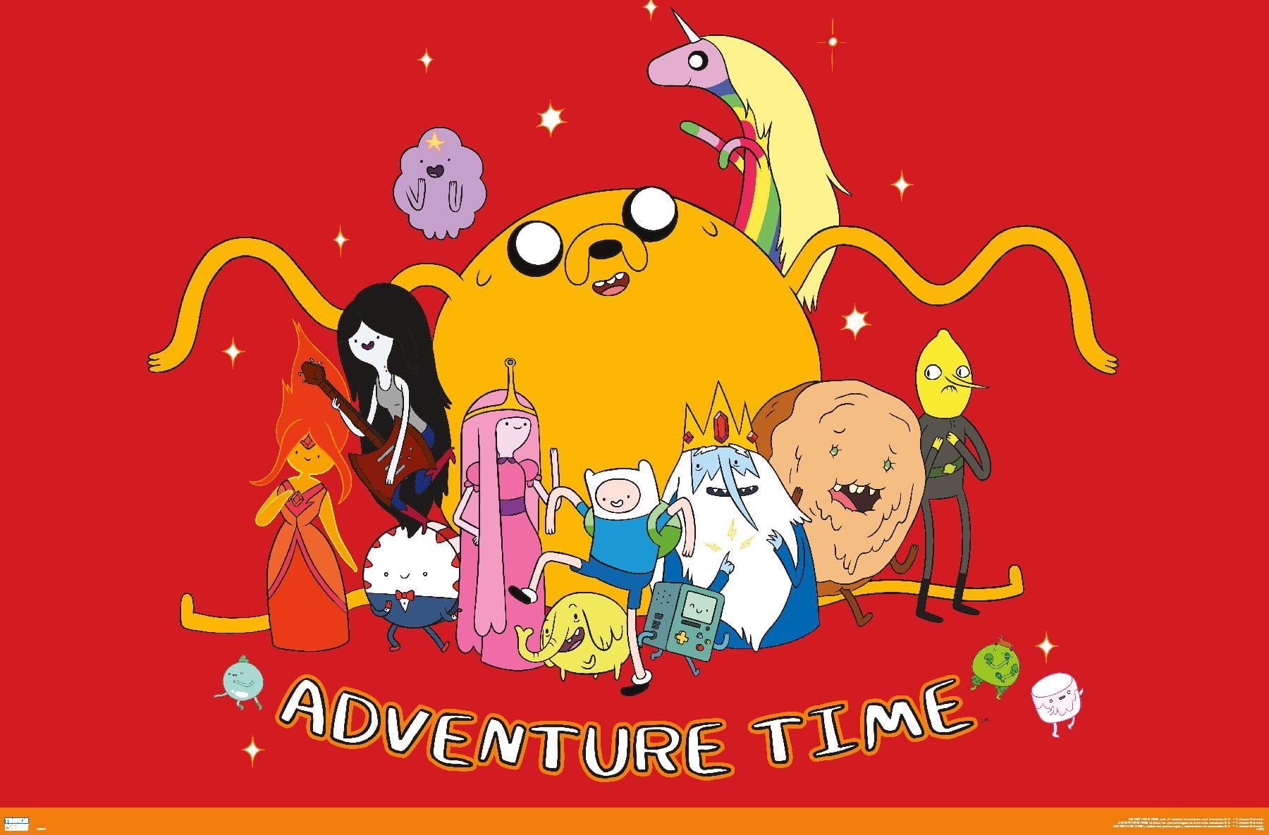 Adventure Time - Group Wall Poster, 14.725" x 22.375" - Walmart.com