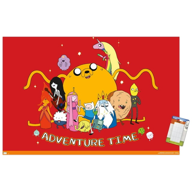 Adventure Time - Group Wall Poster, 14.725" x 22.375" - Walmart.com
