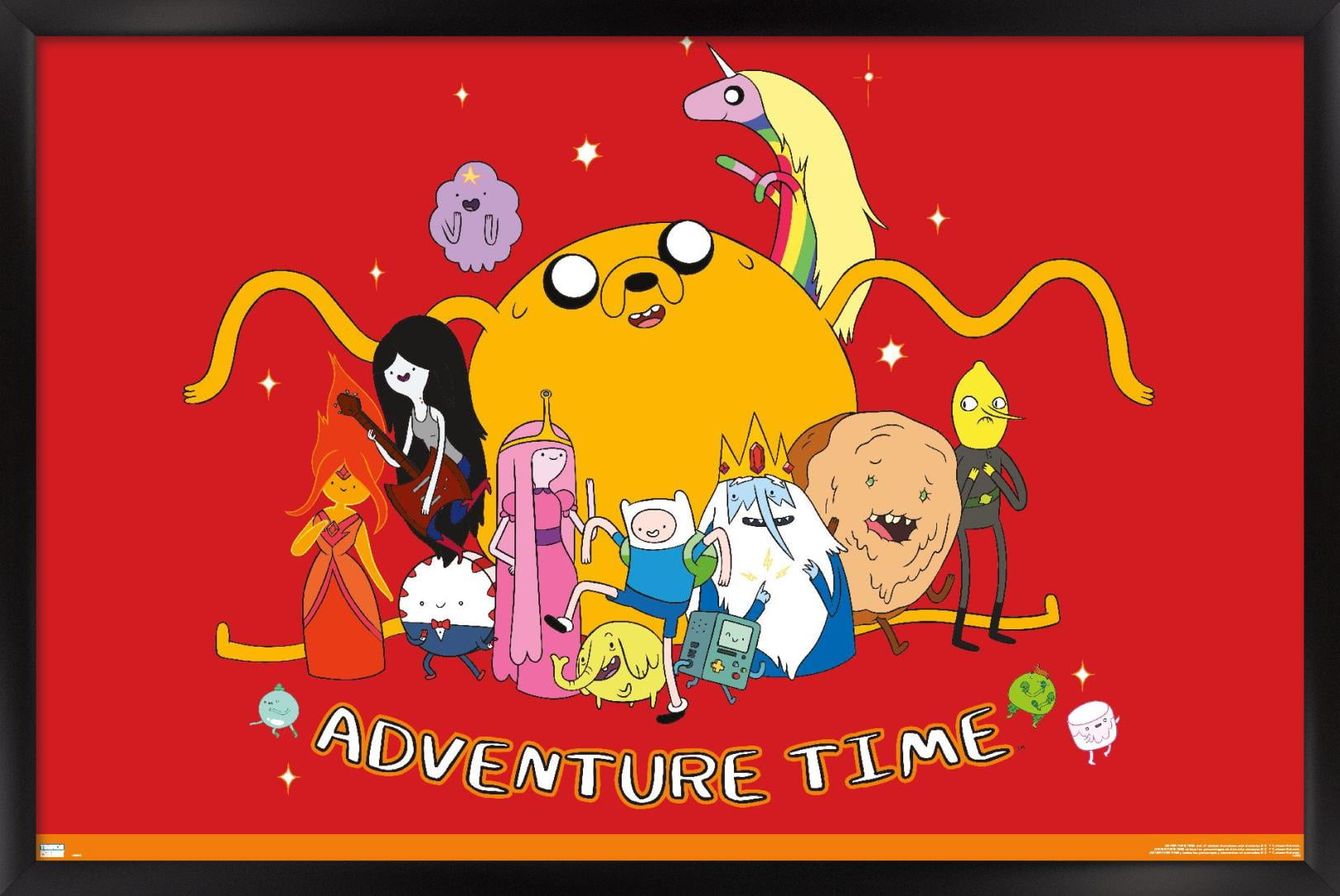 Adventure Time - Group Wall Poster, 22.375" x 34", Framed - Walmart.com