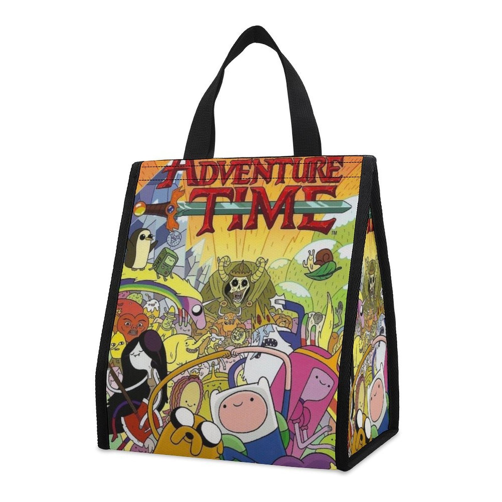 Adventure Time Insulated Lunch Bag Cooler Bag Grocery Thermal Bags ...