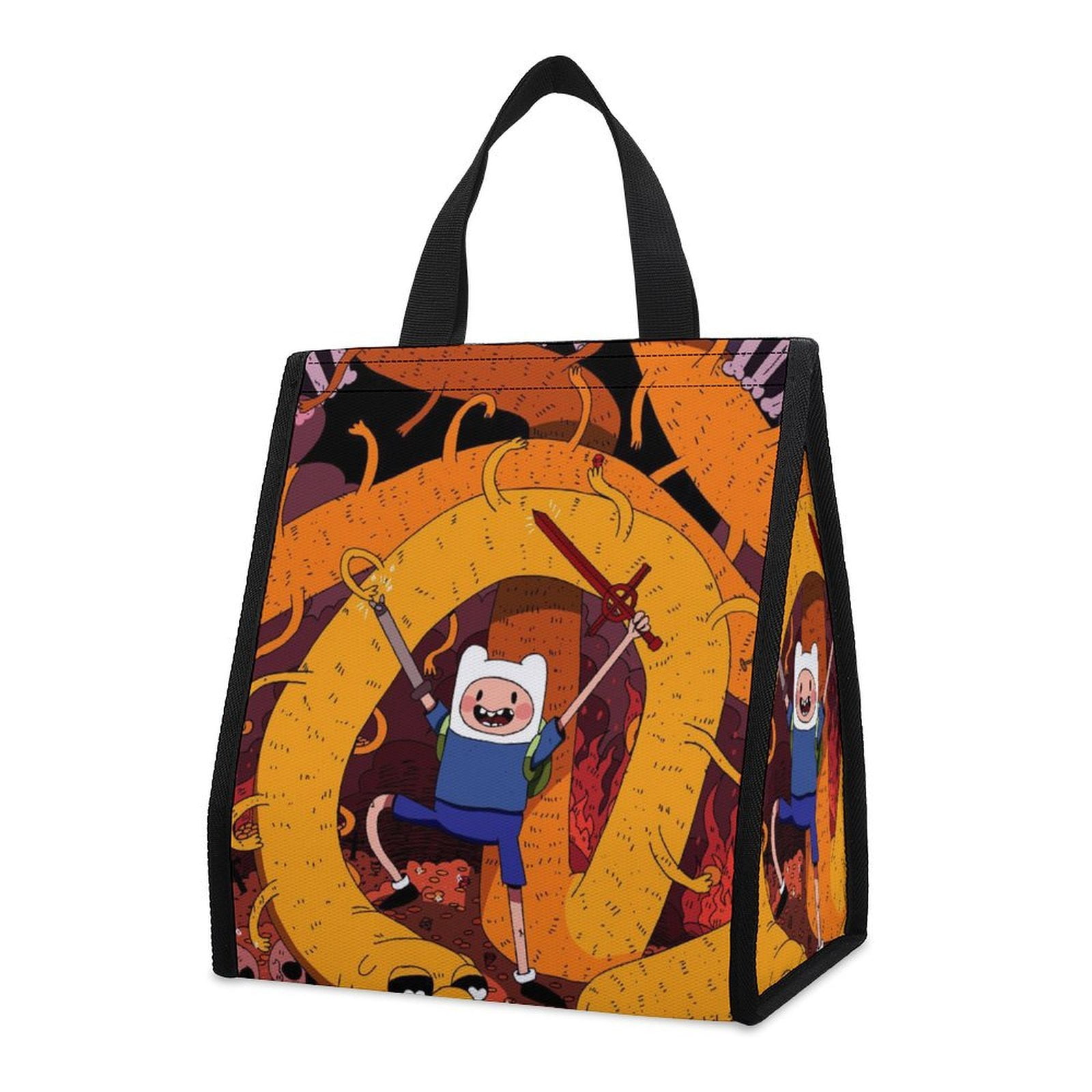 Adventure Time Insulated Lunch Bag Cooler Bag Grocery Thermal Bags ...