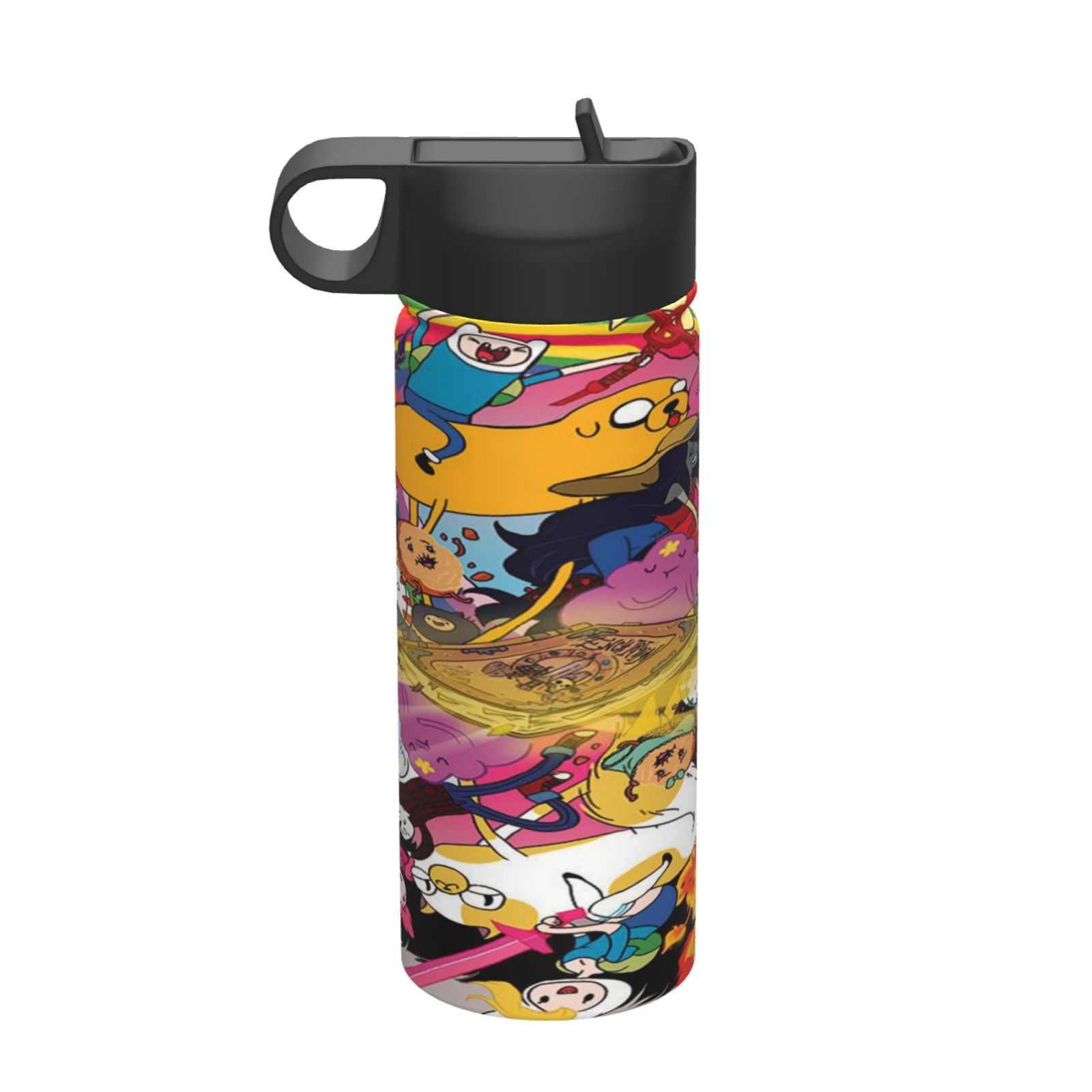 Adventure Time Insulated Stainless Steel Wide Mouth Water Bottle with ...