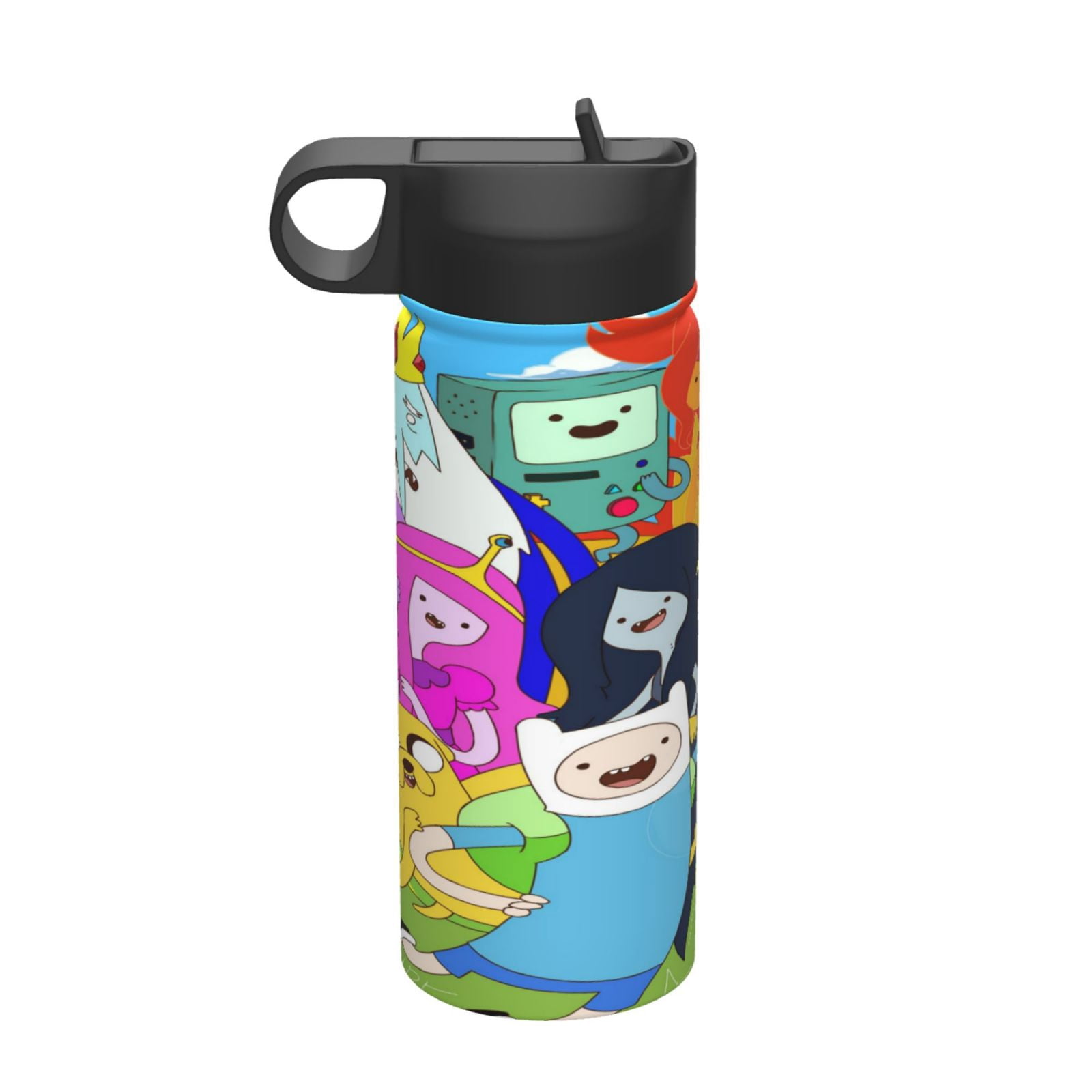Adventure Time Insulated Stainless Steel Wide Mouth Water Bottle with ...