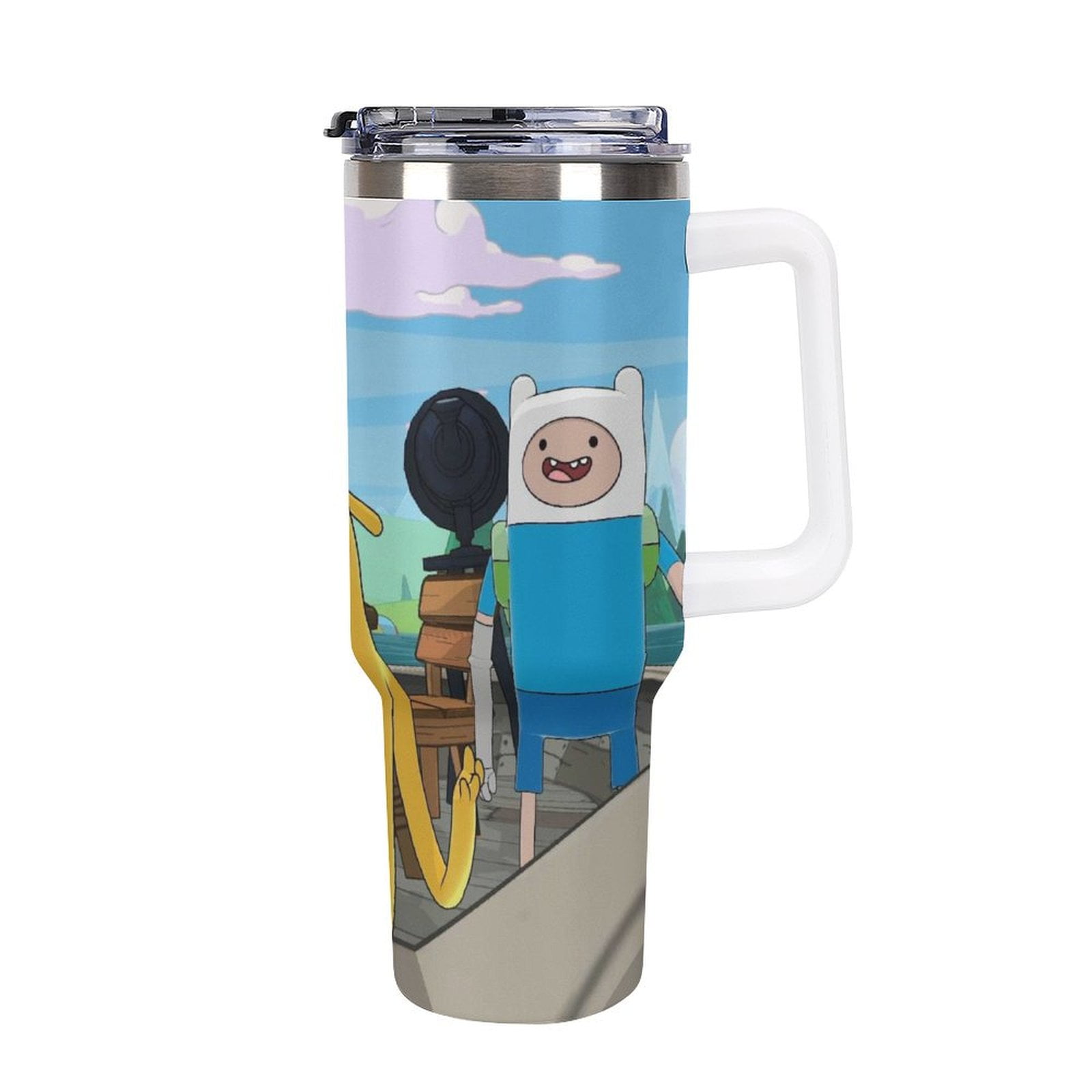 Adventure Time Jake The Dog 40 Oz Tumbler With Handle And Straw Lid ...