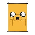 Adventure Time Jake Dog Black Plastic Shaft Hanging Poster Canvas Wall ...