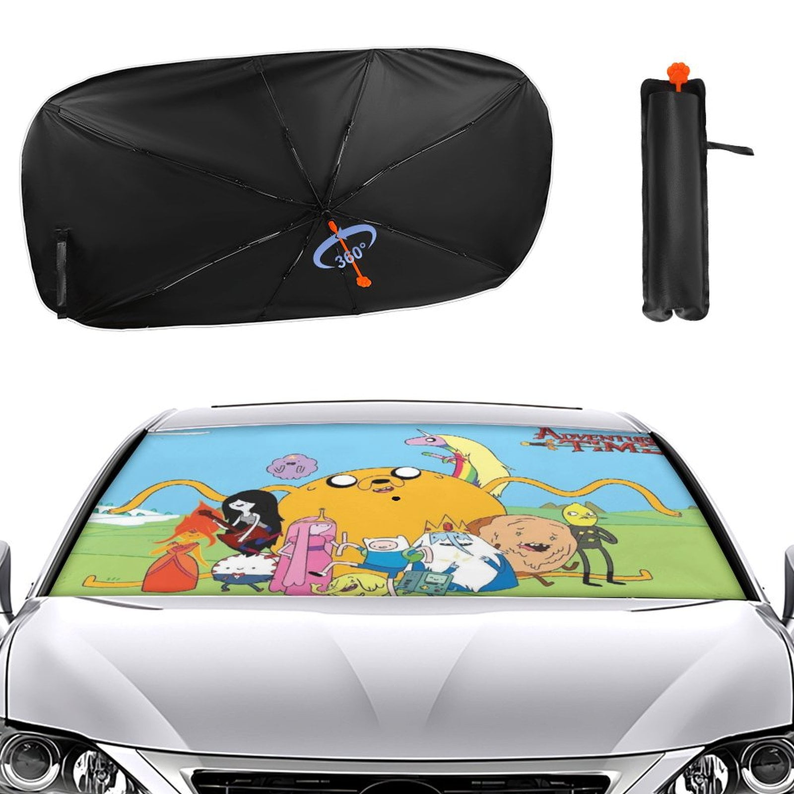 Adventure Time Jake The Dog Car Windshield Sun Shade Umbrella ...