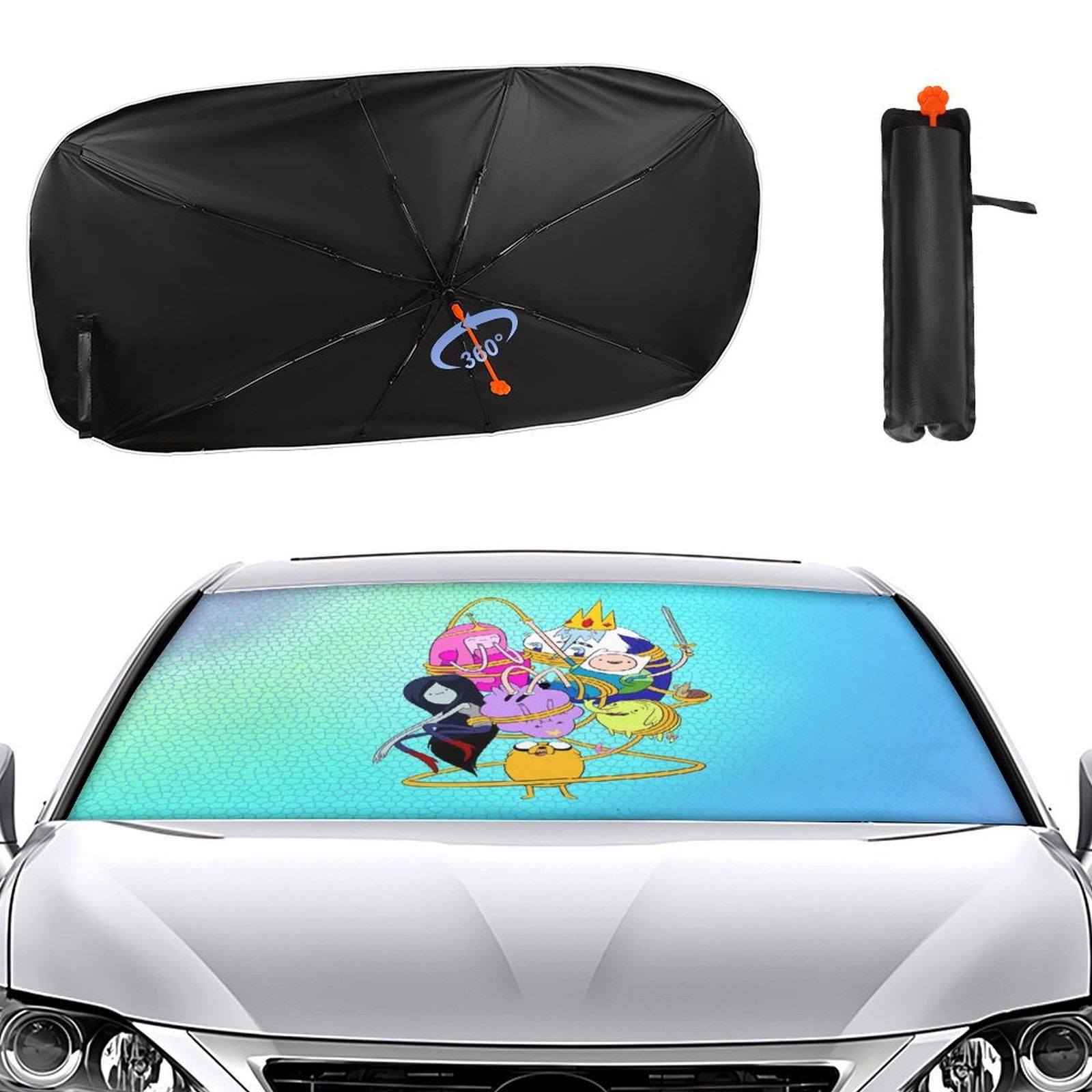 Adventure Time Jake The Dog Car Windshield Sun Shade Umbrella ...